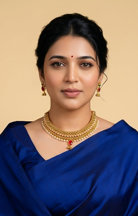 Kolhapuri Thushi Necklace – Authentic Maharashtrian Jewellery – Kalapuri