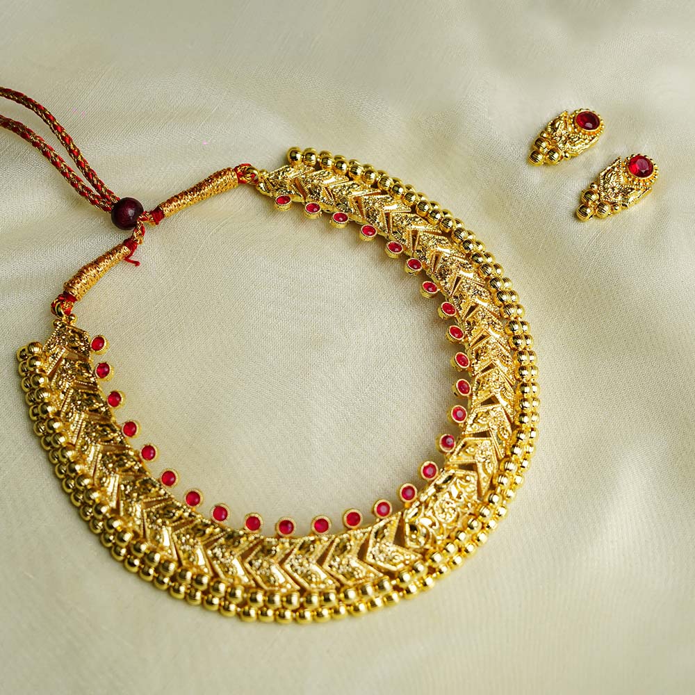 Choker Necklace Sets – Traditional & Designer Chokers – Kalapuri