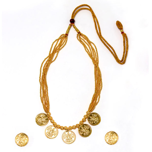 Handmade Elegant Mala With Coins – Kalapuri